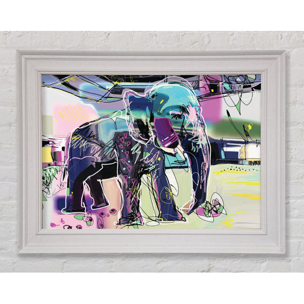 BohoLiving Moderner Elefant - Einzelner Bilderrahmen Kunstdrucke | Wayfair.de